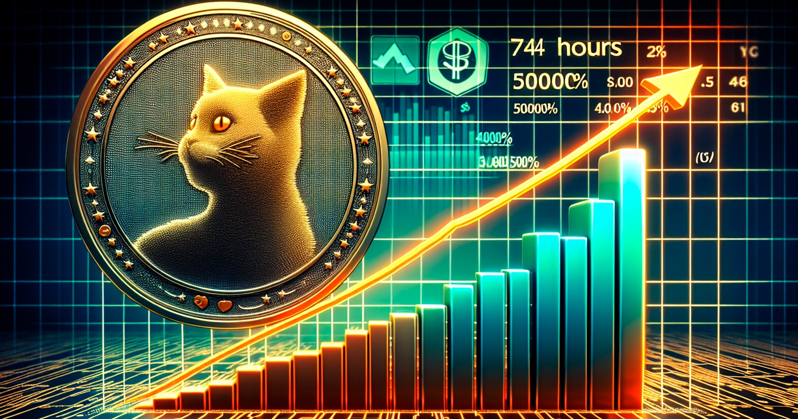 Cat memecoin se dispara un 75% en 24 horas y un 5.000% en un mes ...